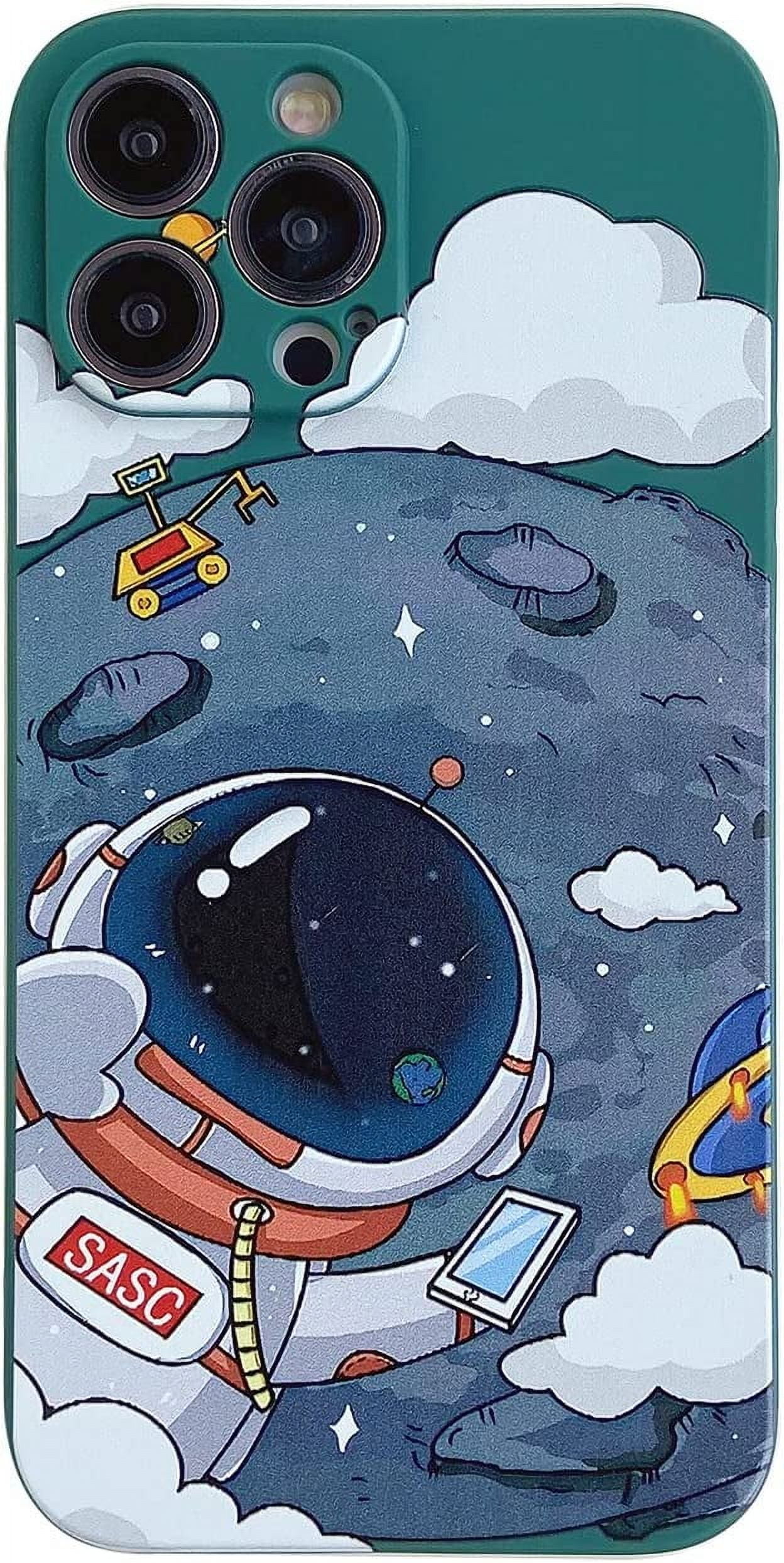 CACOCO-For Iphone 12 Cute Case, Cool Cartoon Astronaut Planet Moon ...