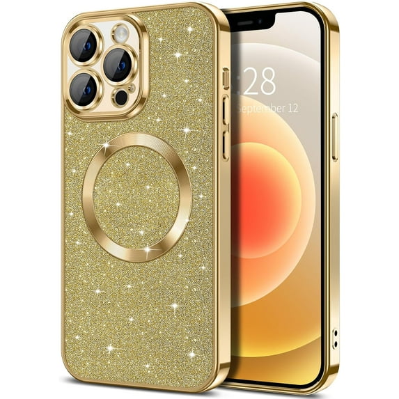 CACOCO-For Iphone 12 Pro Max Case Glitter, Clear Magnetic Phone Cases ...