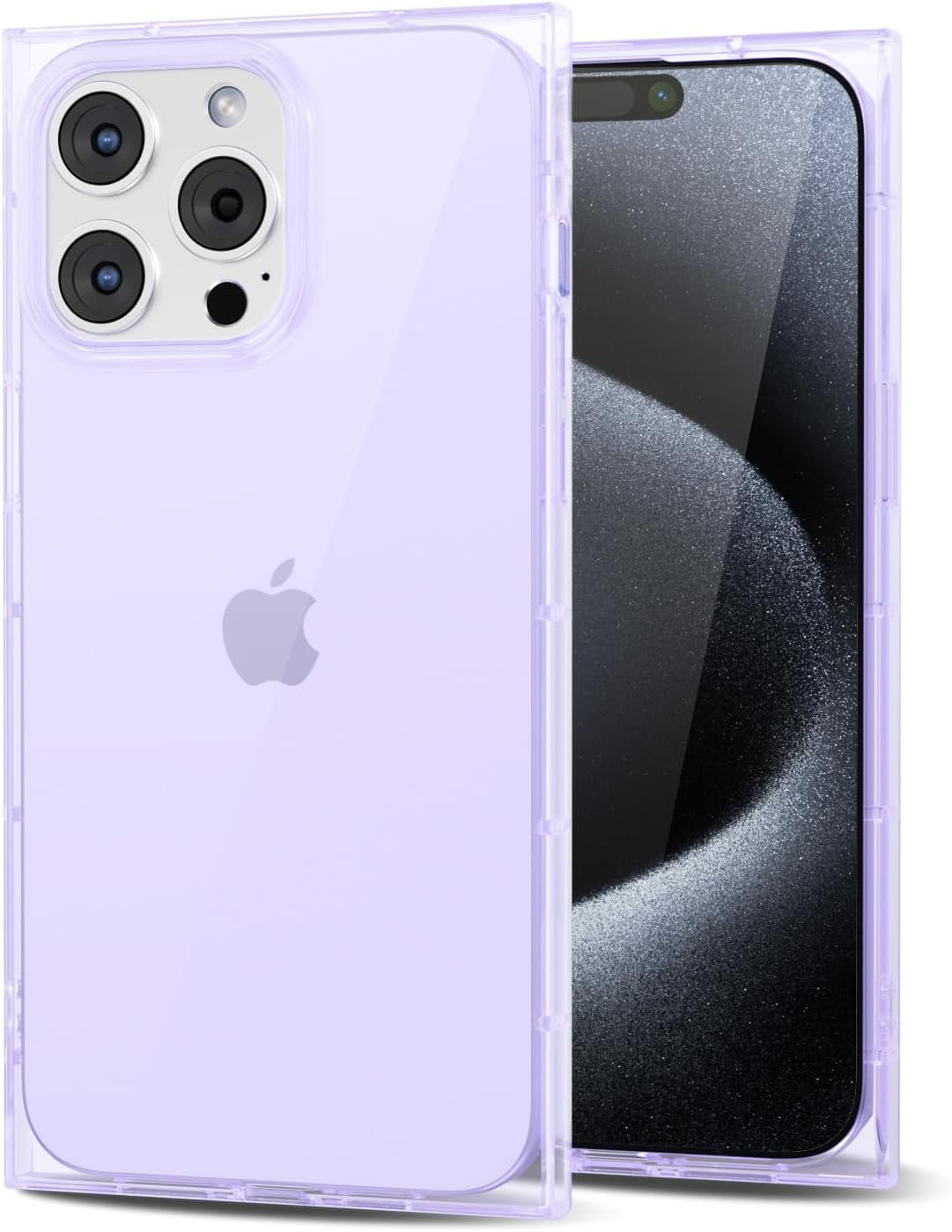 CACOCO-For Iphone 15 Pro Clear Case Rectangle Edge, Aesthetic Trendy ...