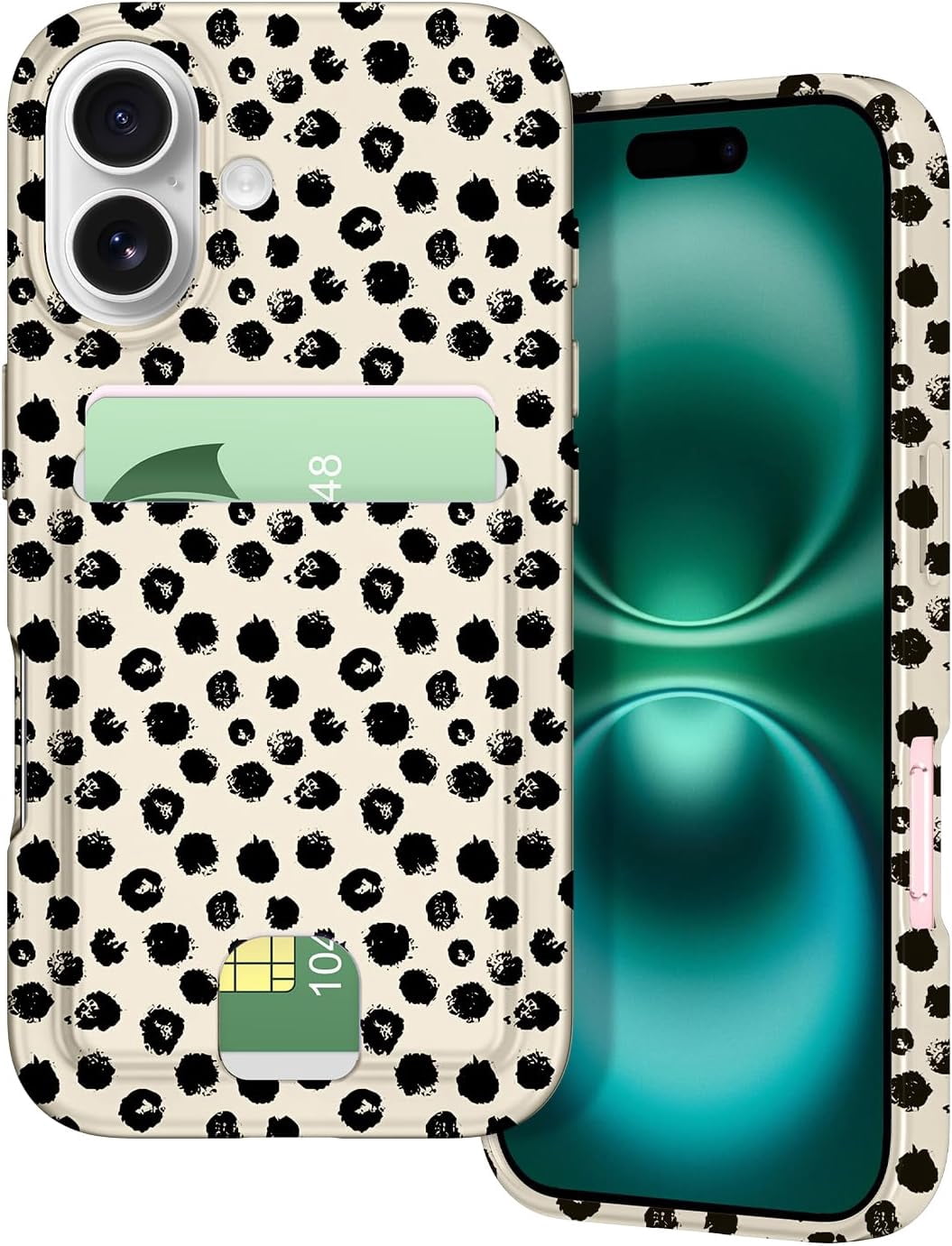 CACOCO-For Iphone 16 Plus Wallet Case Card Holder Slot Ultra Slim Fit ...