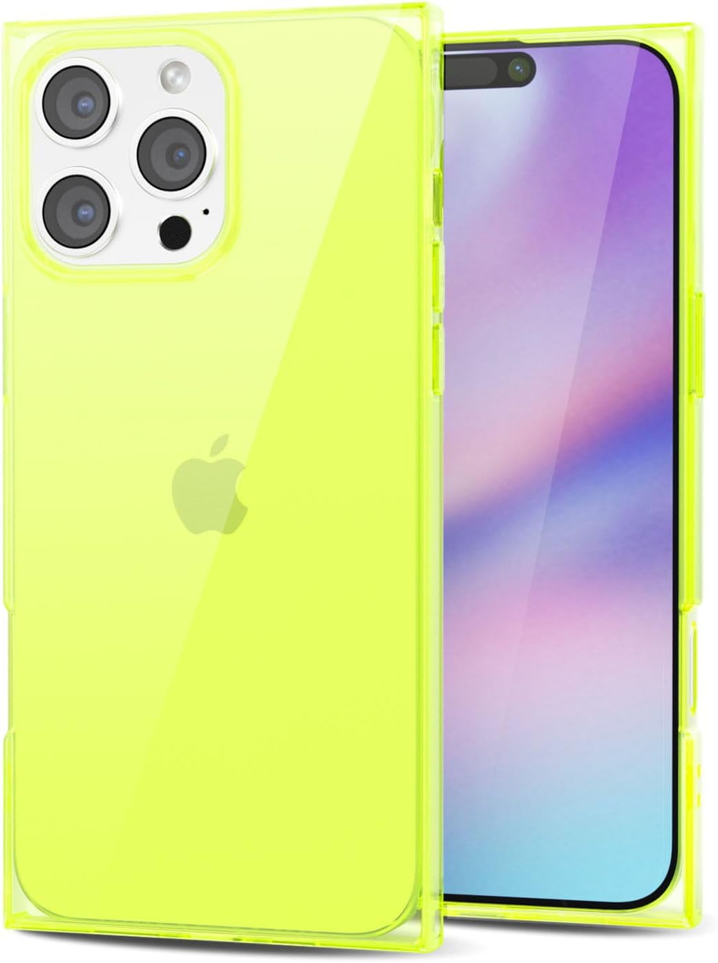 CACOCO-For Iphone 16 Pro Clear Case Rectangle Edge, Transparent ...