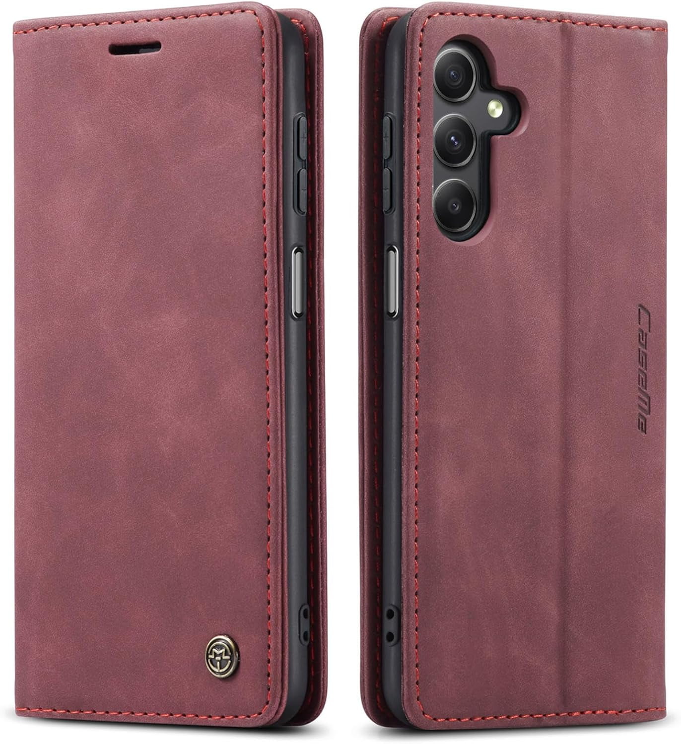 CACOCO-For Samsung Galaxy A15 Case,Leather Wallet Case Classic Design With Card Slot And ...