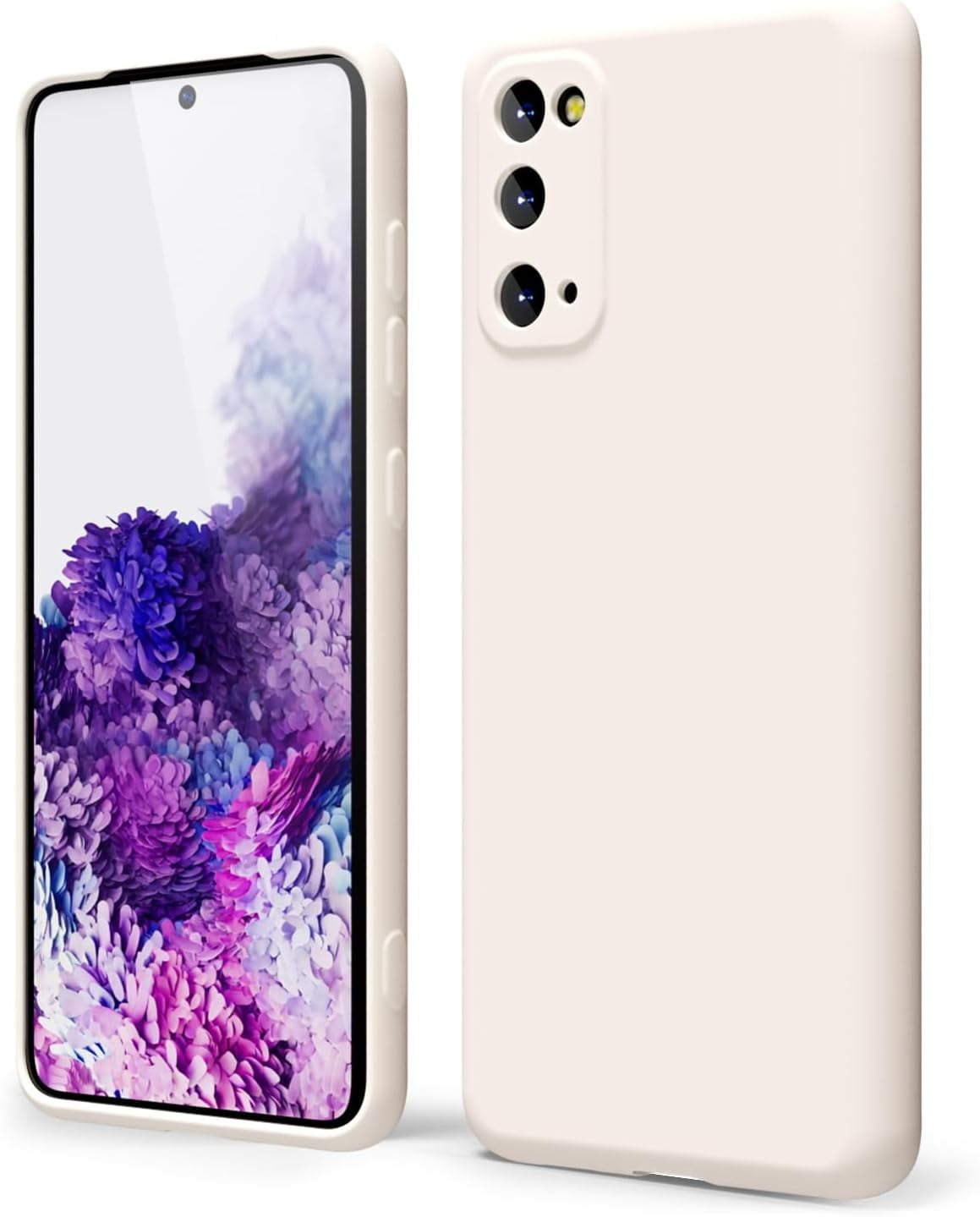 CACOCO-For Samsung Galaxy S20 Phone Case Liquid Silicone Grip, Cute Thin Slim Soft Rubber Tpu ...