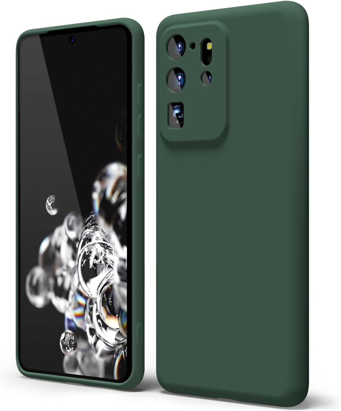 CACOCO-For Samsung Galaxy S20 Ultra Phone Case Liquid Silicone, Thin Slim Soft Rubber Tpu Plain ...