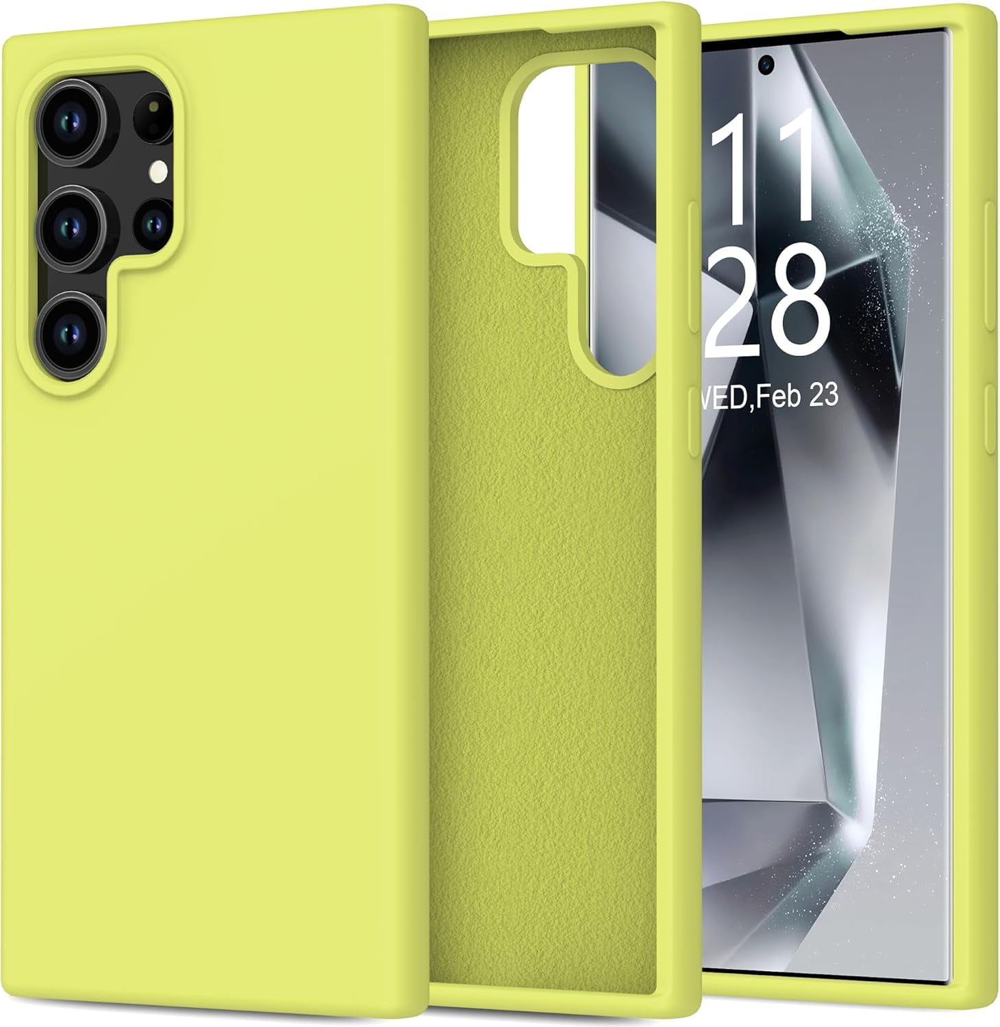 CACOCO-For Samsung Galaxy S22 Ultra Case - Smooth Silky Liquid Silicone Cover - Slim Fit Soft ...