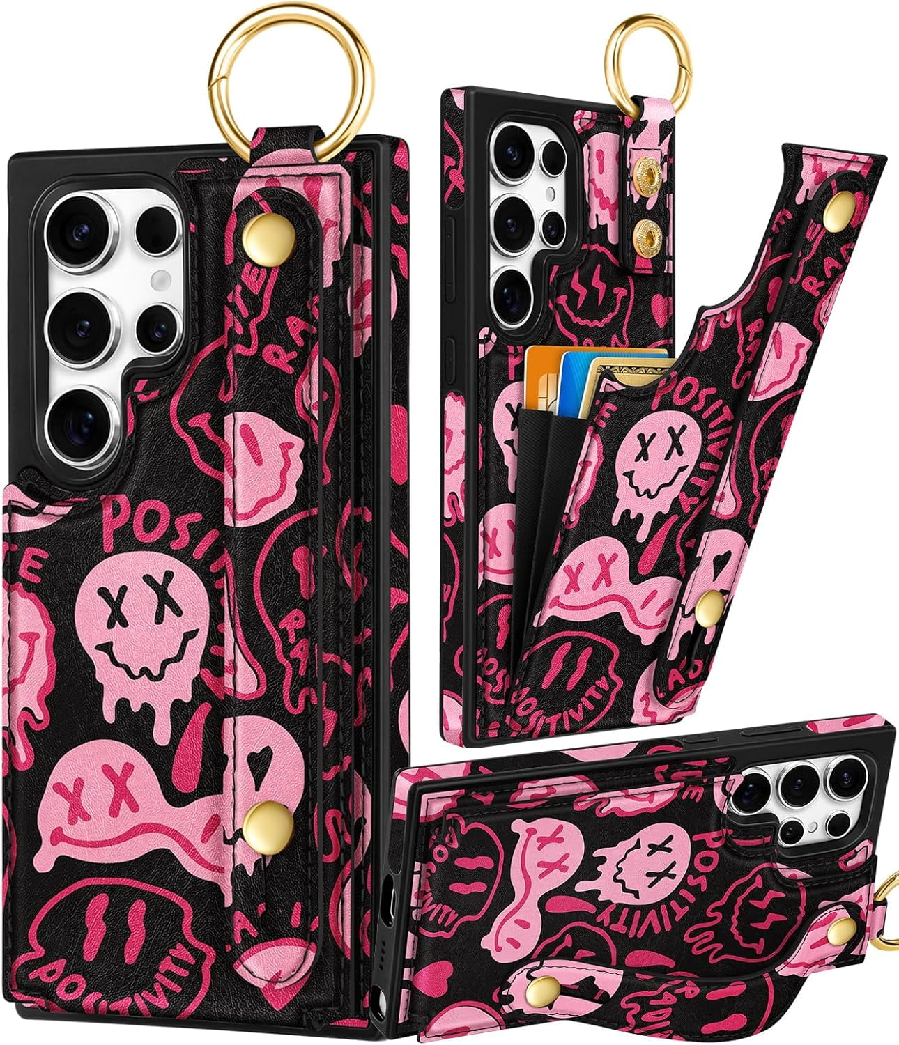 CACOCO-For Samsung Galaxy S24 Ultra Case With Wallet - Women Girls Cute Girly Aesthetic Unique ...