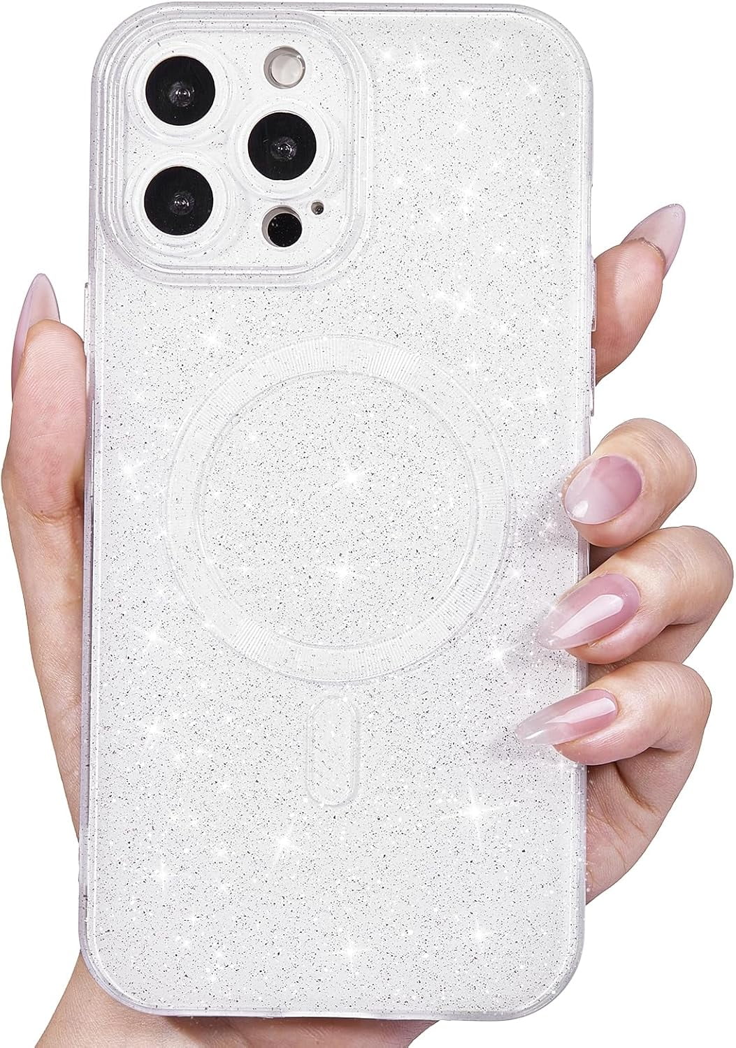 CACOCO-Glitter Case For Iphone 15 Pro Max Phone Case Magnetic Compatible With Magsafe, Sparkle ...