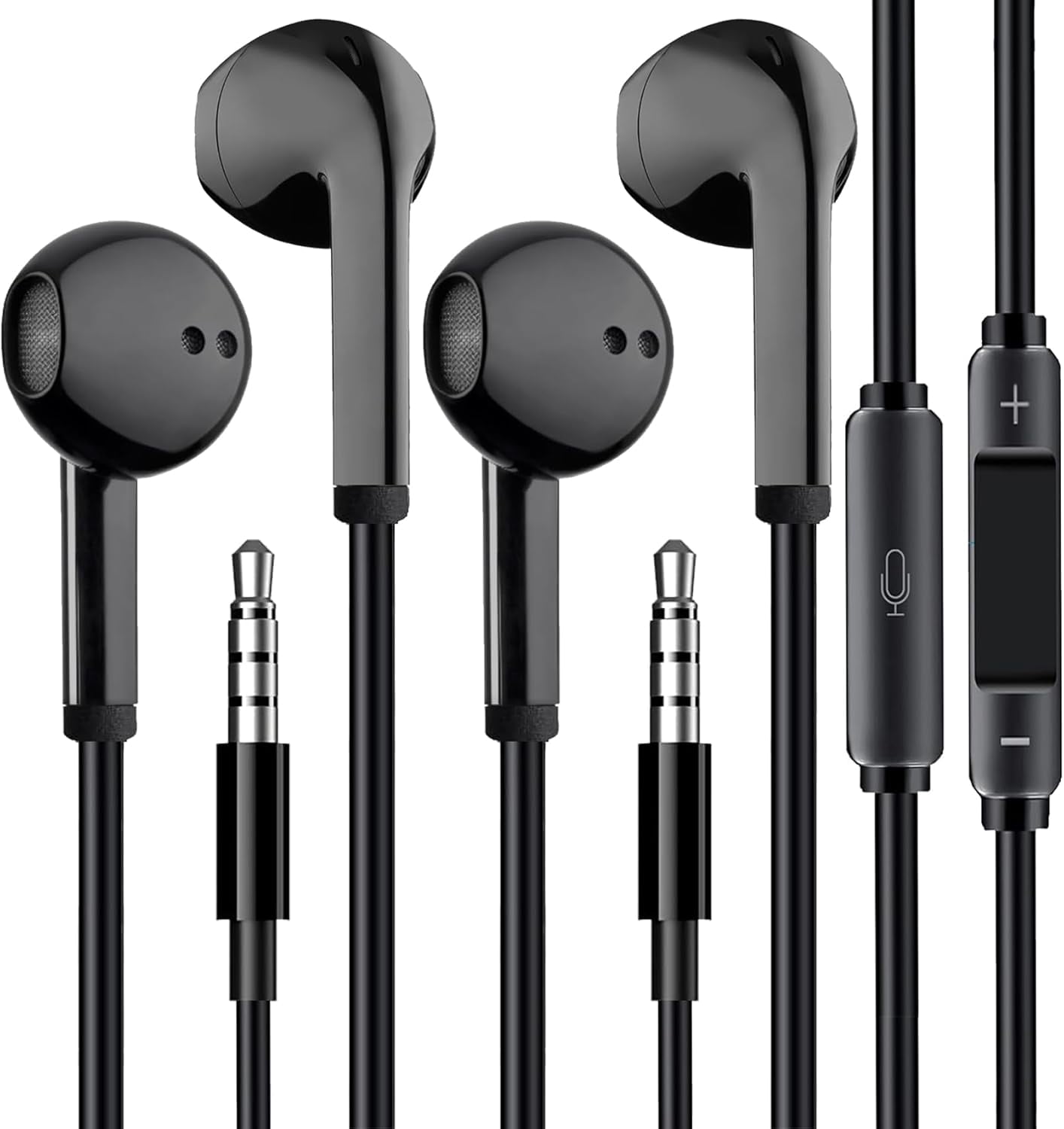 CACOCO-In-Ear Wired Earbuds With Mic, 3.5Mm Noise Cancelling Ear Buds ...