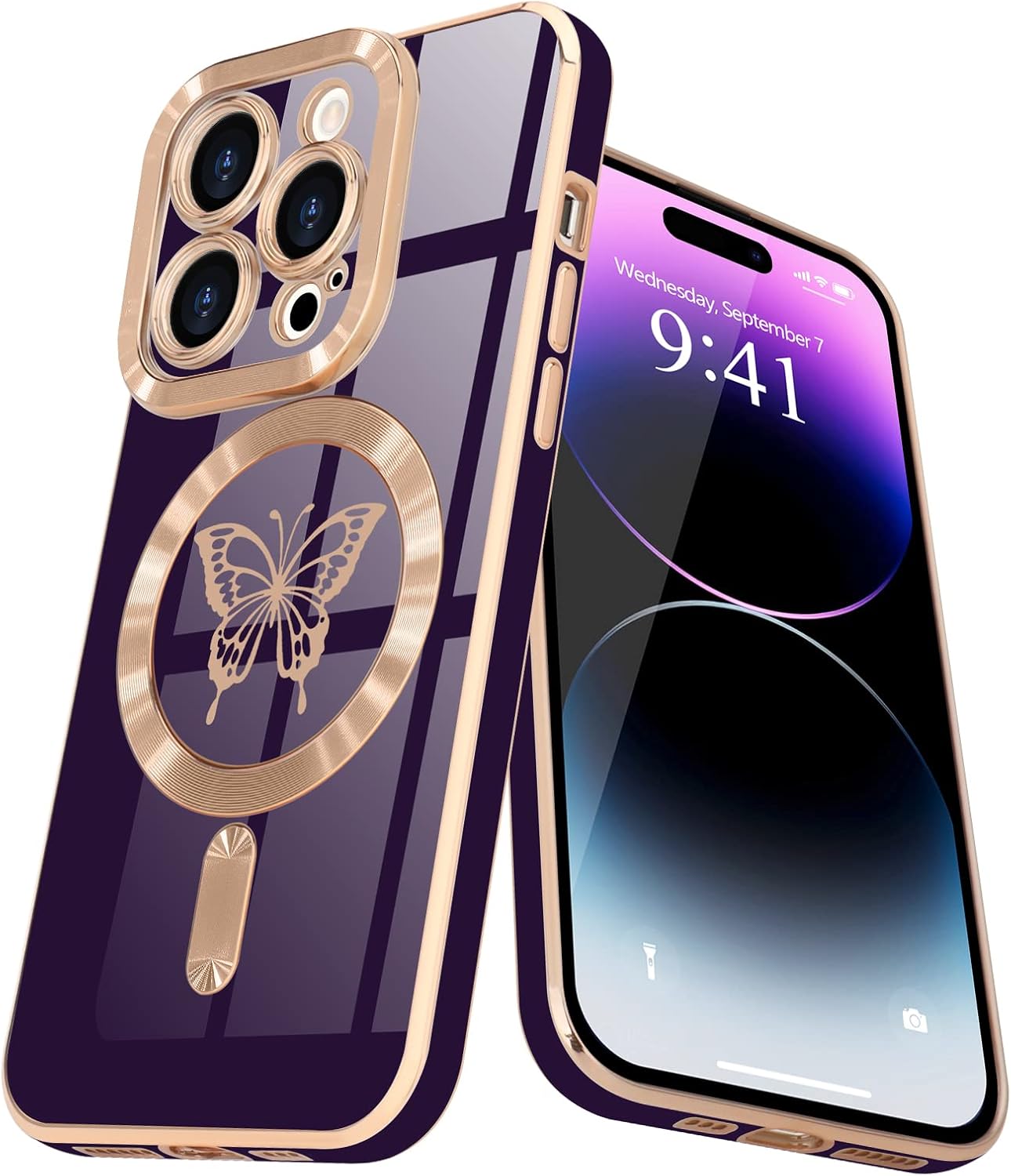 CACOCO-Magnetic Case For Iphone 14 Pro Case For Women Girls [Compatible With Magsafe] [Camera ...