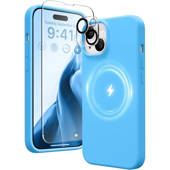 CACOCO-Magnetic For Iphone 15 Case [Compatible With Magsafe] [2 Screen ...