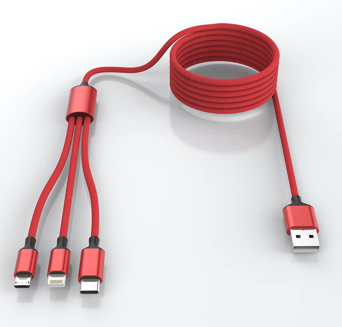 CACOCO-Multi 3 In 1 Usb Long Iphone Charging Cable, 1.8M/5.9Ft Nylon ...