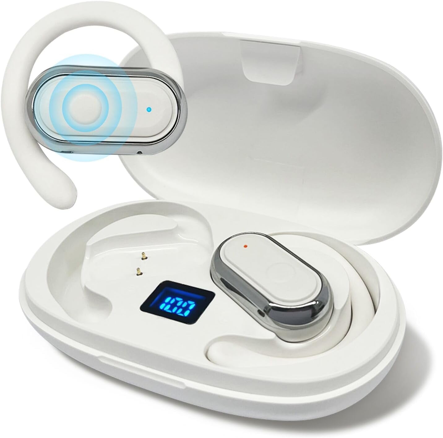 CACOCO-Open Ear Headphones & Earbuds, Open-Ear Design,Bluetooth 5.3,Led ...