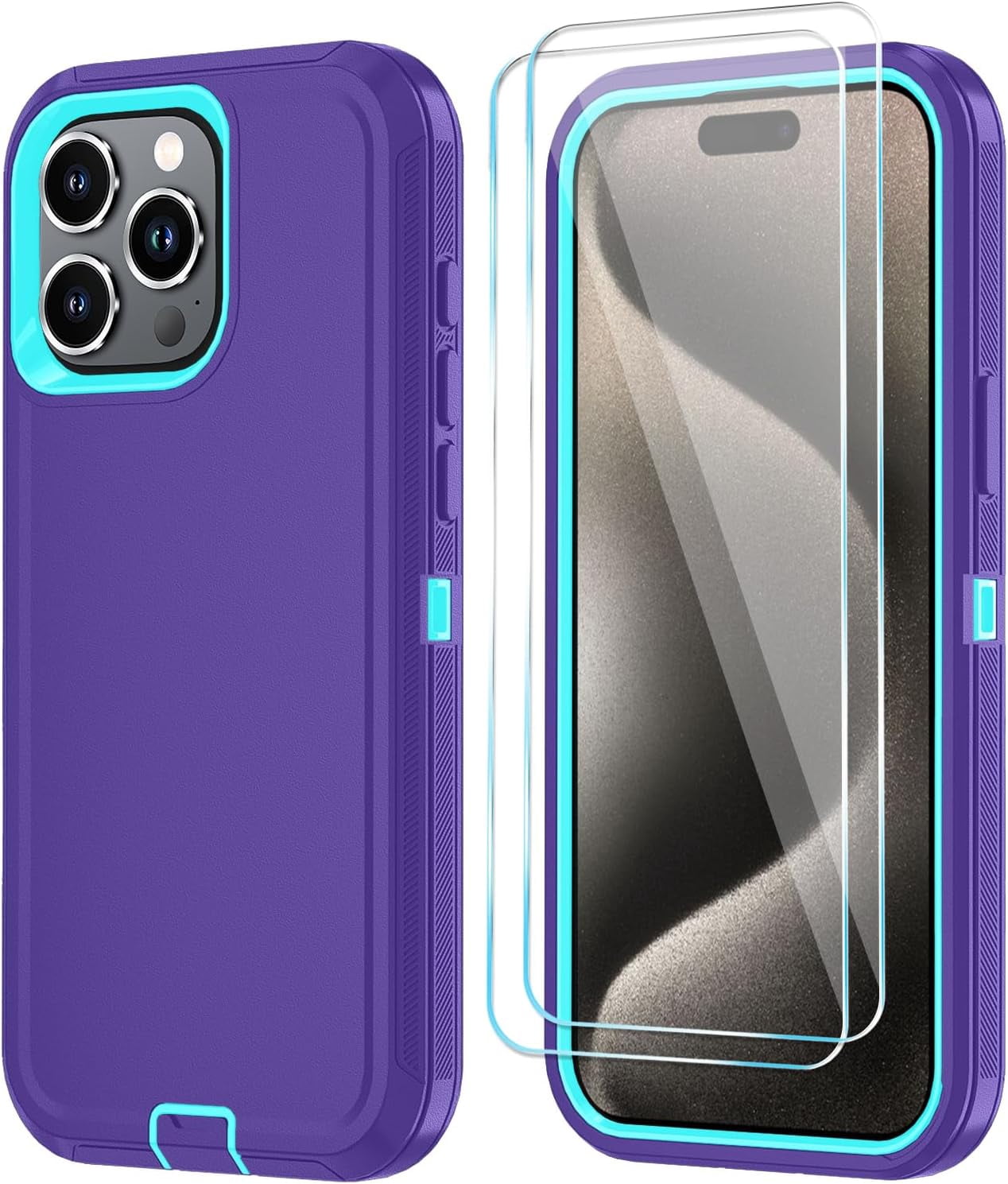 CACOCO-Phone Case For Iphone 15 Pro Max Case With Hd Screen Protector ...