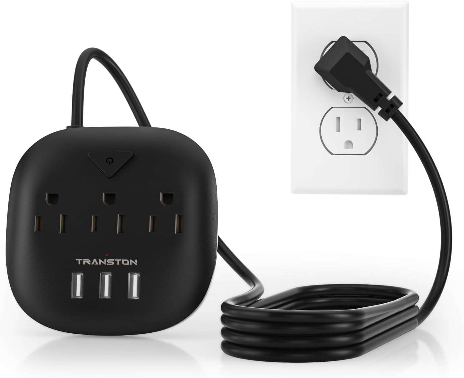 CACOCO-Power Strip 3 Outlets And 3 Usb Ports With Switch Control ...