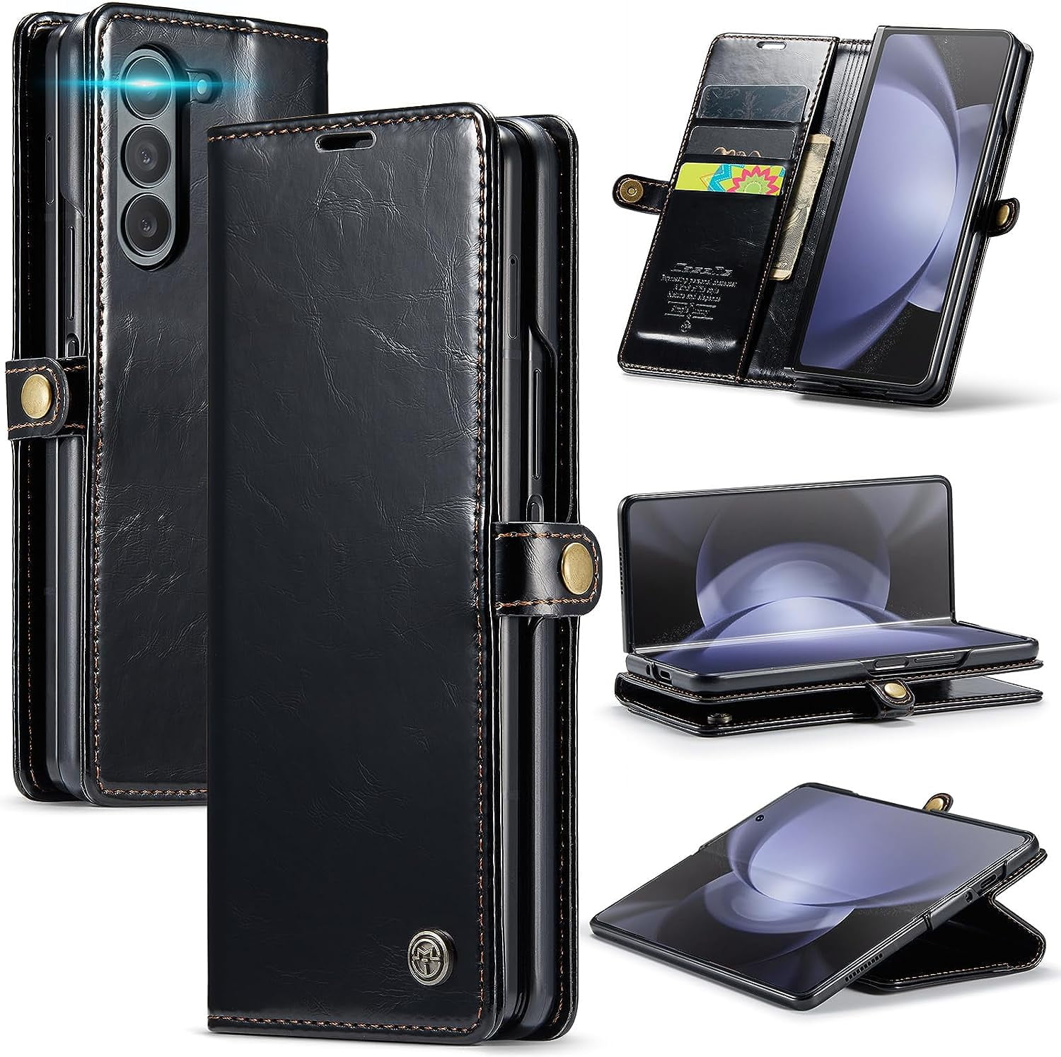 CACOCO-Wallet Case For Samsung Galaxy Z Fold5 2023,Magnetic Protect Pu ...