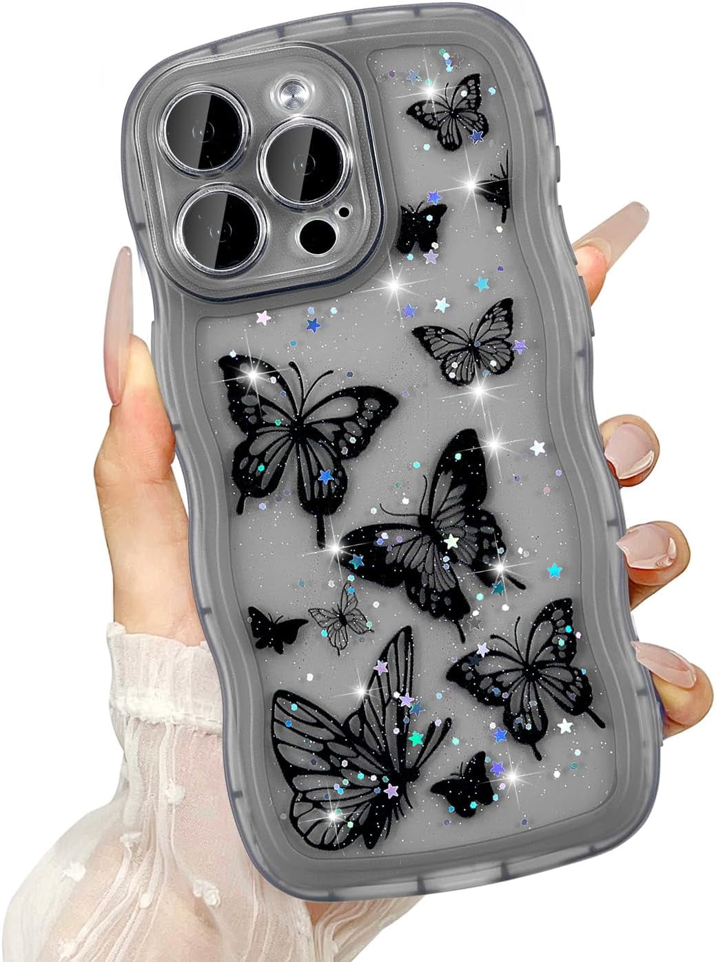 CACOCO-Wave Case For Iphone 16 Pro Max 6.9 Inch, Pretty Bling Glitter ...