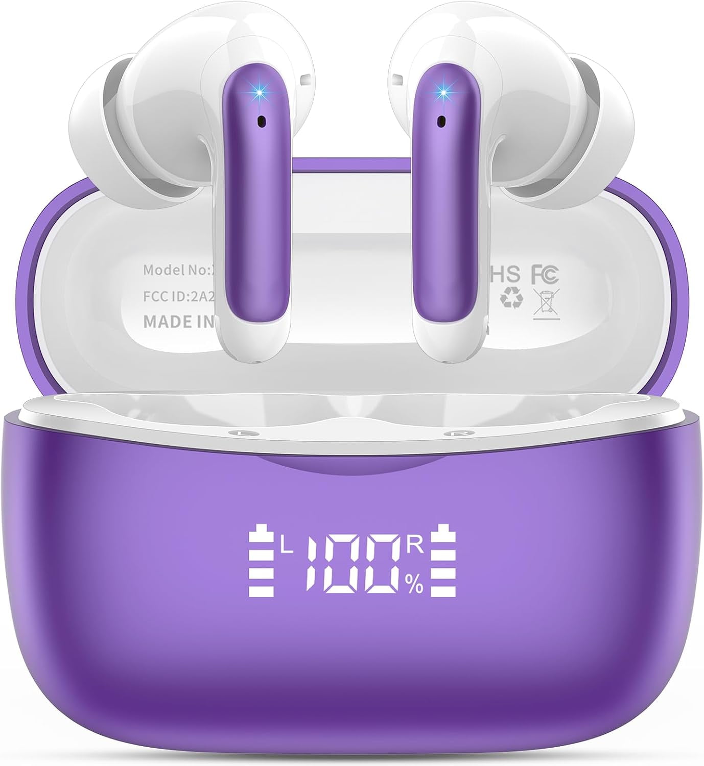 CACOCO-Wireless Earbuds, Bluetooth 5.3 Headphones Stereo Deep Bass With ...