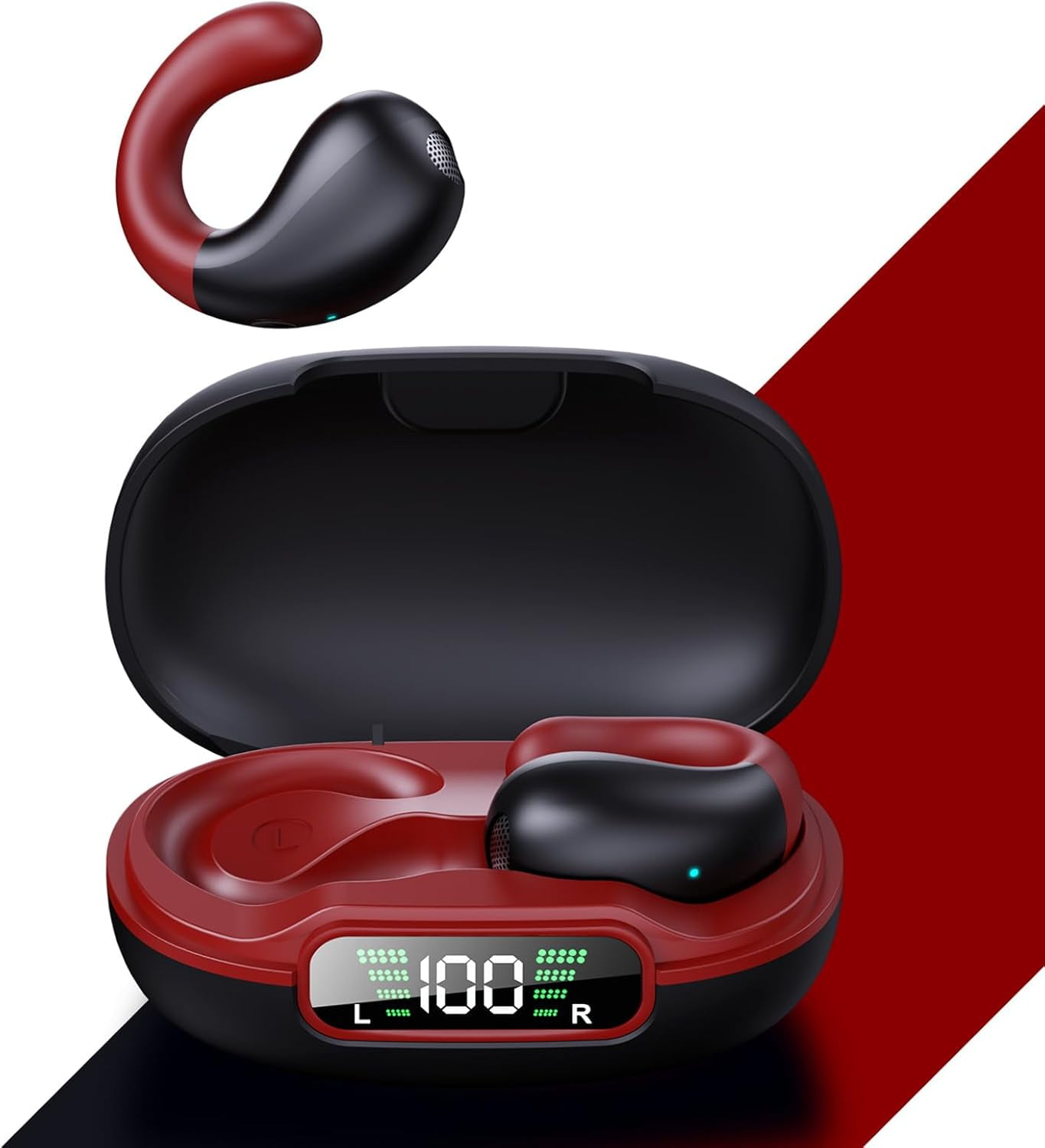 CACOCO-Wireless Open Ear Earbuds Bluetooth Bone Conduction Headphones ...