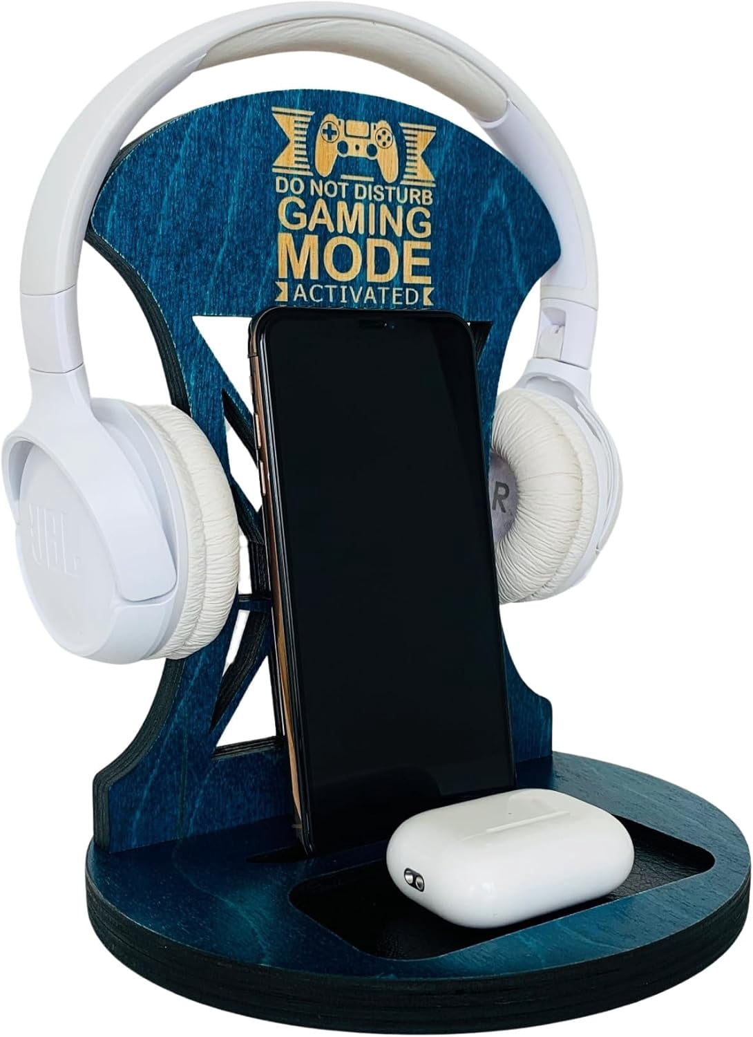 CACOCO-Wooden Headset Stand For Gamer Room Decor, Gamer Gifts For ...