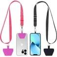 CACOE Phone Lanyard 2 Pack-2× Adjustable Neck Strap,2× Phone Patches ...