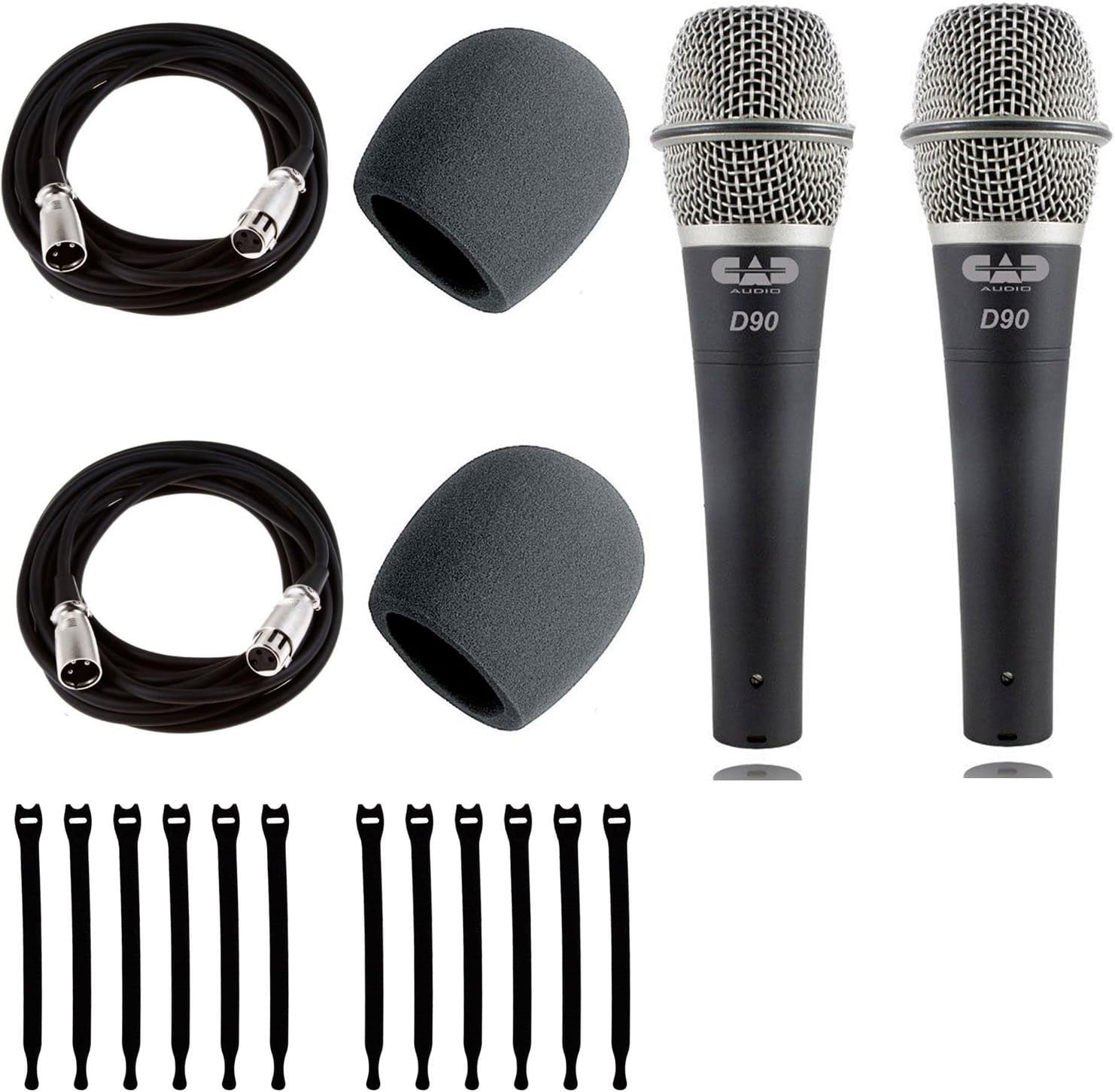 CAD Audio D90 Premium Supercardioid Dymanic Handheld Microphone x 2 ...