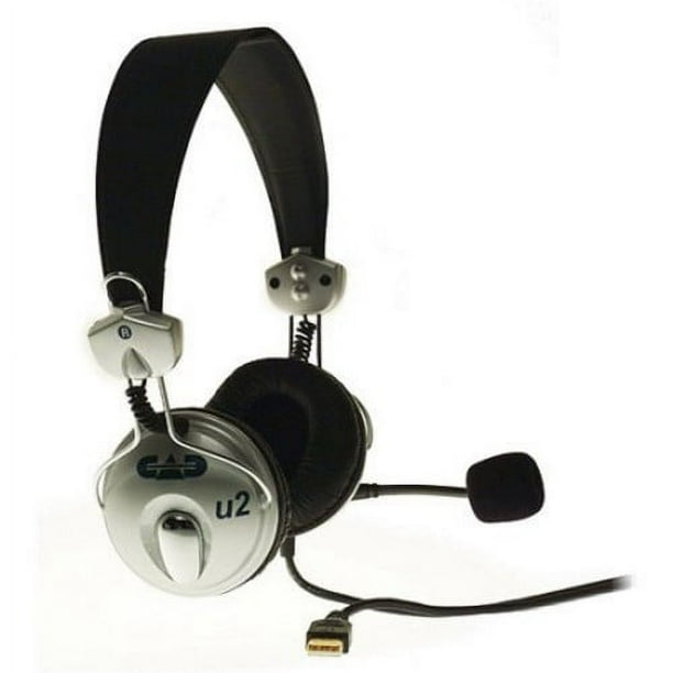 CAD Audio USB Stereo Headphones with Microphone, Black - Walmart ...