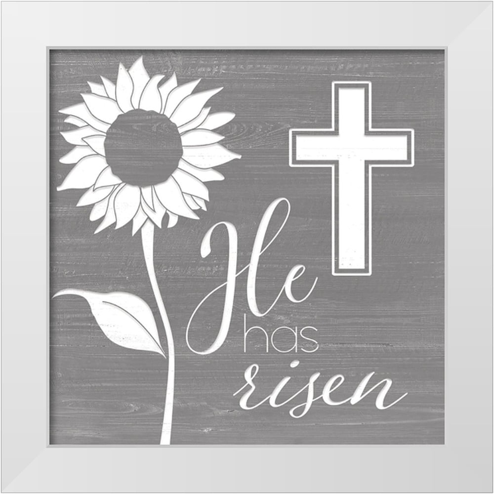 CAD Designs 12x12 White Modern Wood Framed Museum Art Print Titled - He Has Risen - Walmart.com