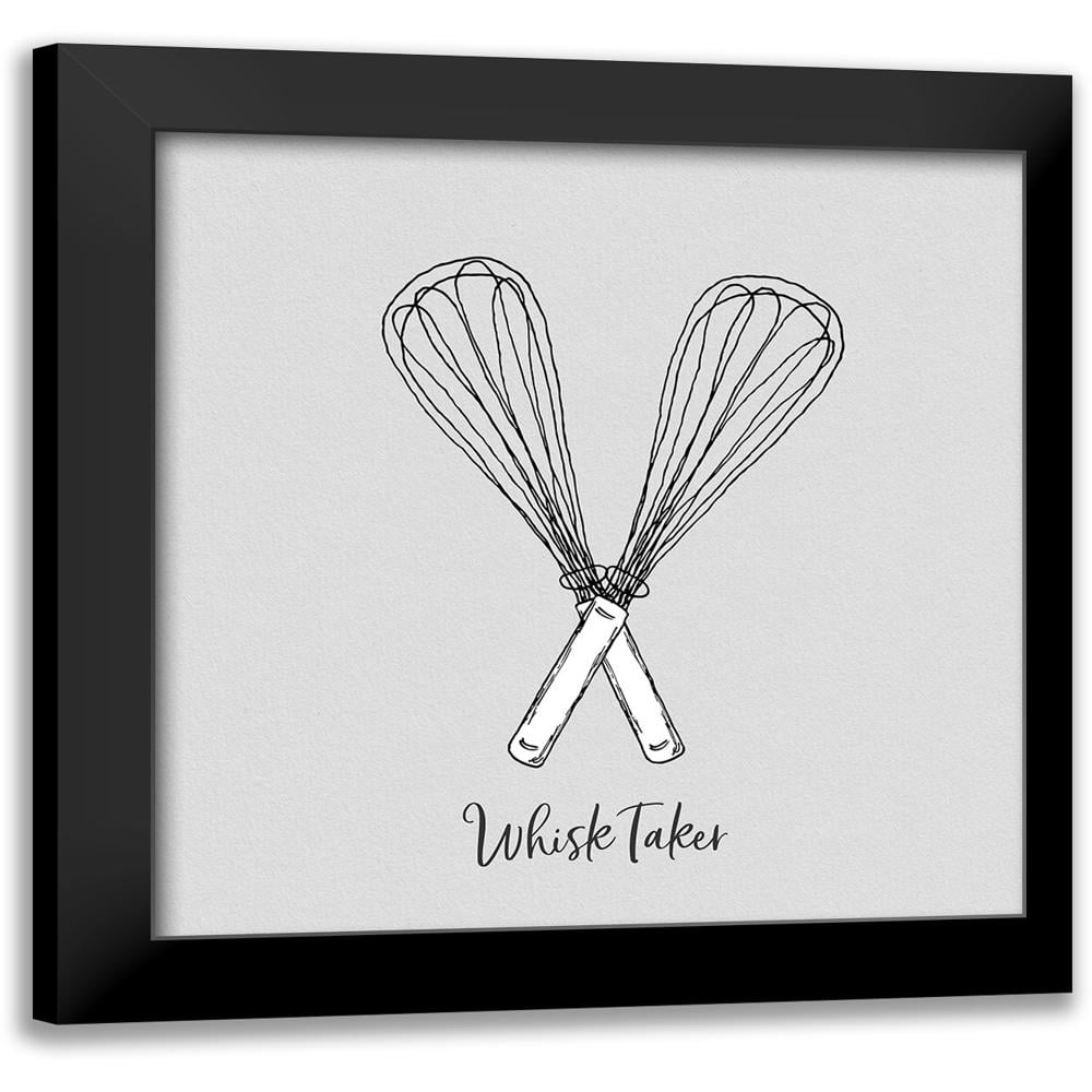 CAD Designs 15x15 Black Modern Framed Museum Art Print Titled - Whisk ...