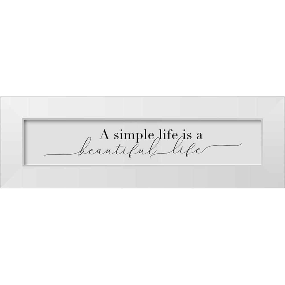 CAD Designs 24x8 White Modern Wood Framed Museum Art Print Titled ...