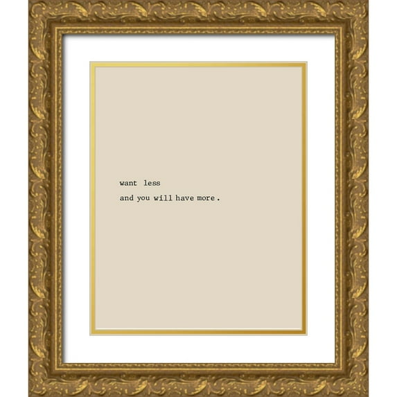 CAD Designs 26x32 Gold Ornate Wood Framed with Double Matting Museum ...