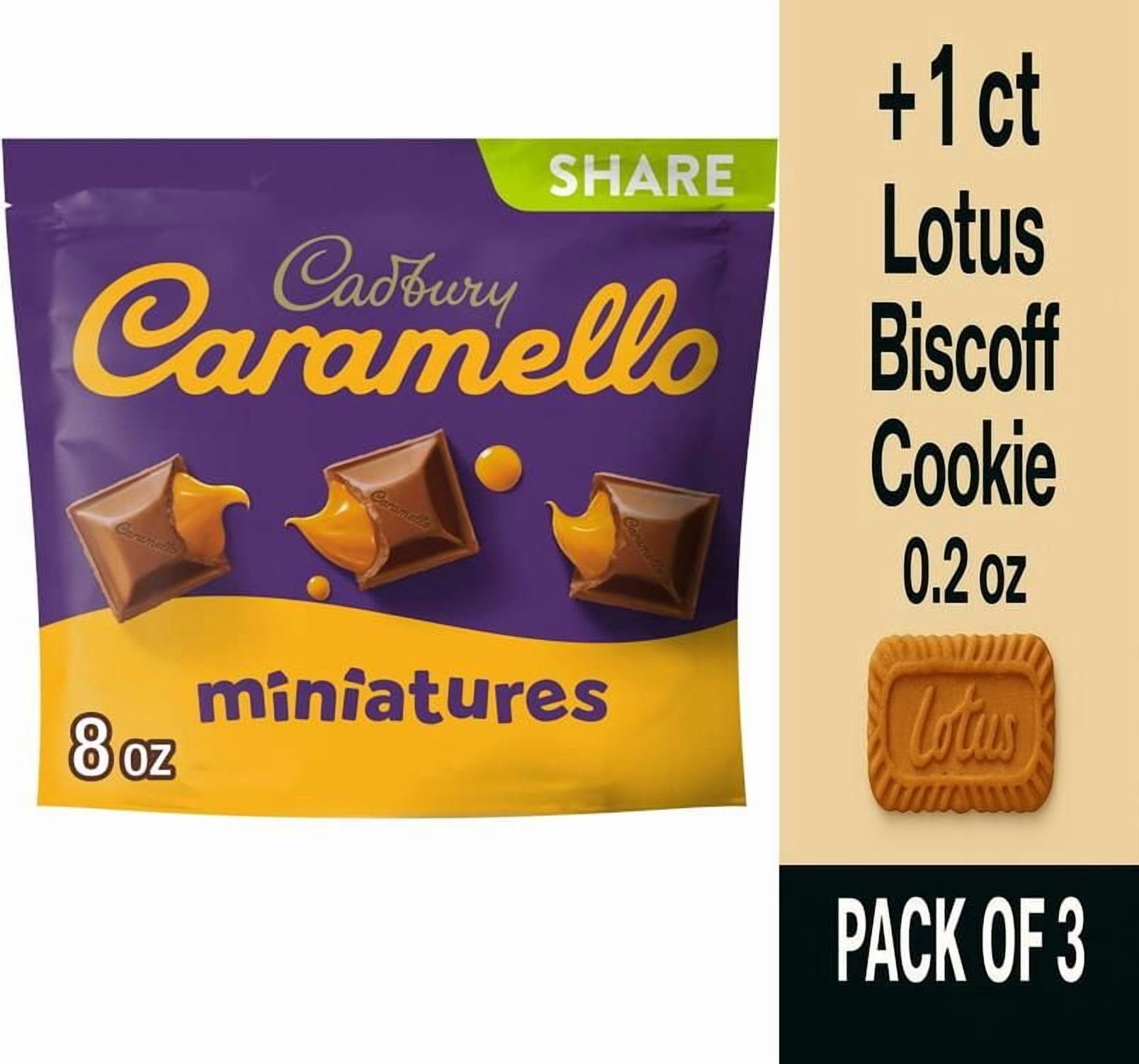 CADBURY CARAMELLO Miniatures Milk Chocolate Caramel Candy Share Pack 8 ...
