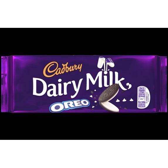 Cadbury Dairy Milk OREO Chocolate Bar 120g, Imported from Britain ...