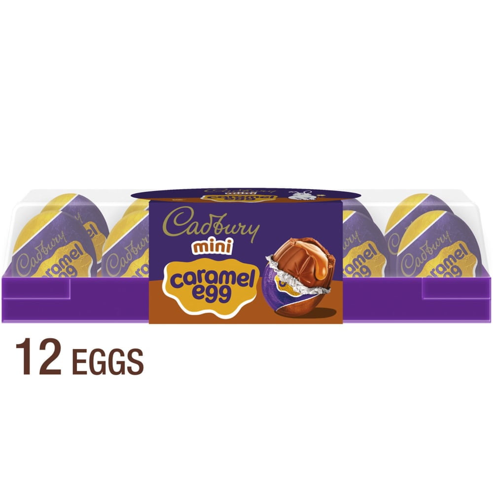 CADBURY Milk Chocolate with Caramel Center Eggs Easter Candy Carton ...