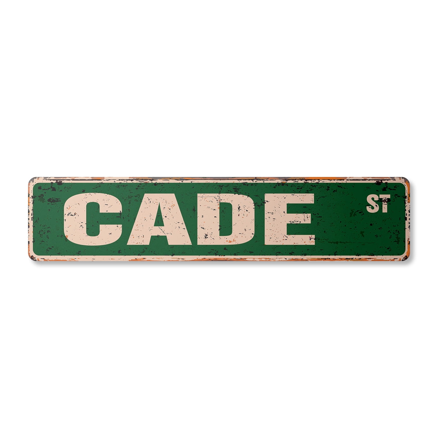 CADE Vintage Plastic Street Sign Childrens Name Room Sign | Indoor ...