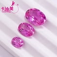 CADERMAY 1pcs 12x16mm Oval Cut Lab Grown Pink Sapphire Loose Gemstone ...
