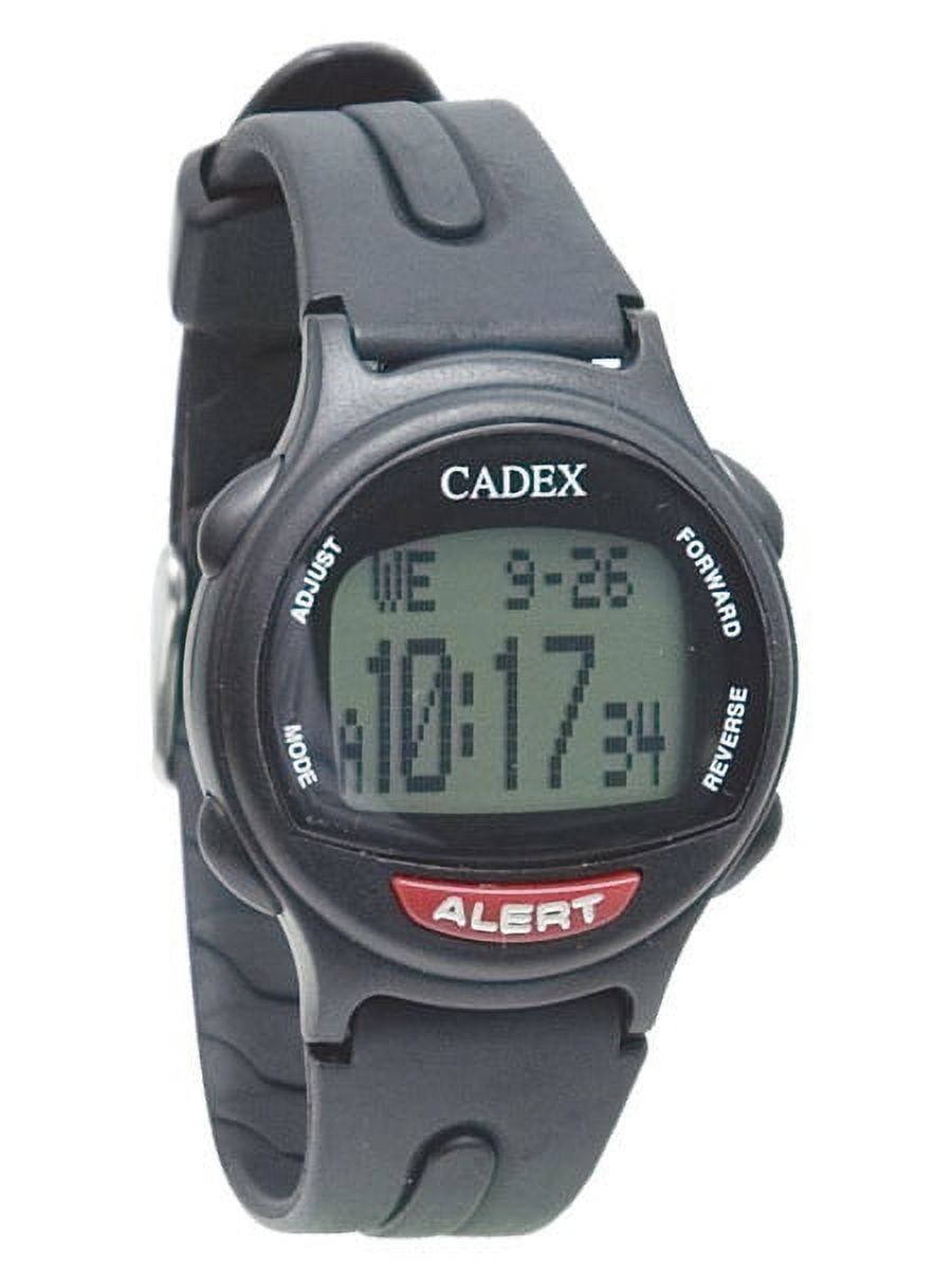 CADEX 12 Alarm Watch - Digital Medical ID - Black - Walmart.com