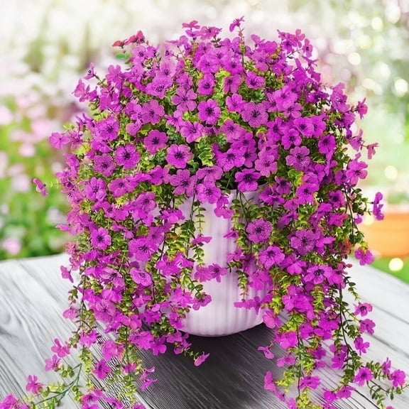 Artificial Hanging Flowers for Outdoors Spring Summer Faux Silk Daisy ...