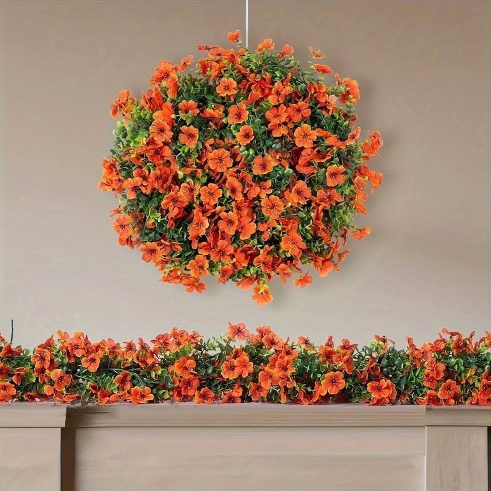 CADODIS Artificial Thanksgiving Fake Greenery Leaves Vine s Faux ...
