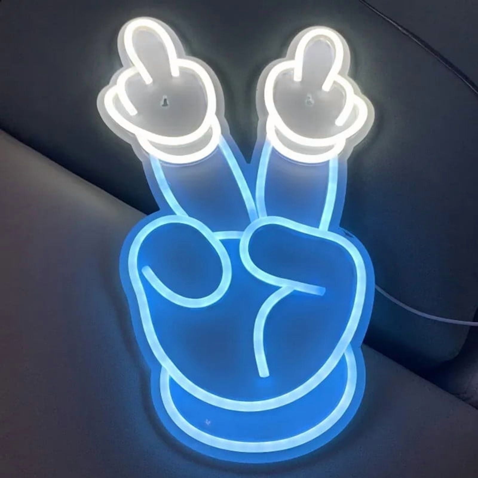 CADODIS Rock Hand Gesture Fingerstall Yeat Neon Sign LED Light Wall ...