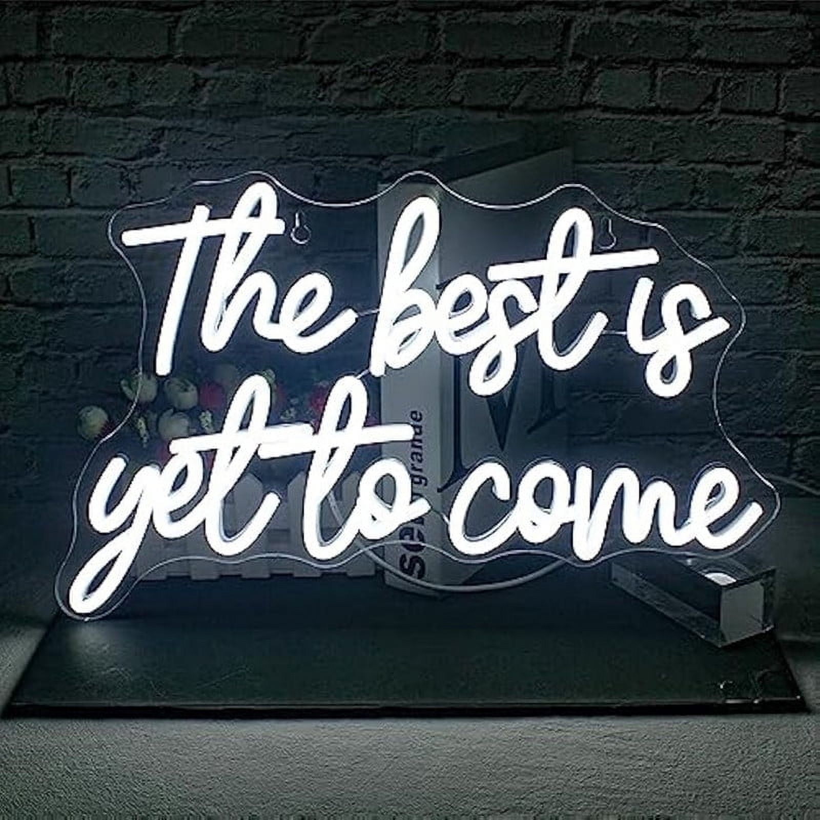 CADODIS The Best Is Yet To Come Neon Sign LED Light Wall Decor USB ...