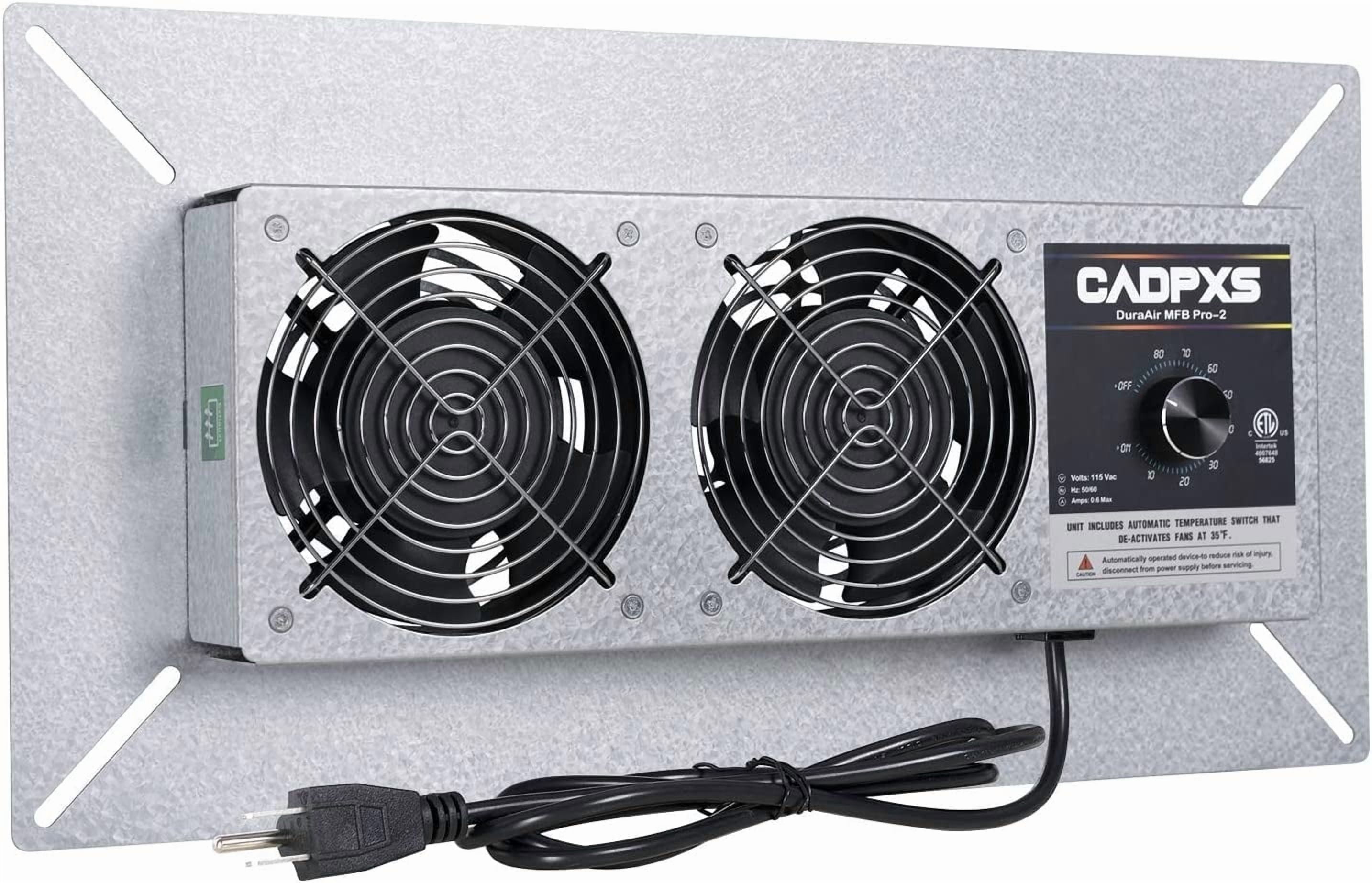CADPXS Crawlspace Ventilation Fan 220 CFM Air Out, Crawlspace Fan Vent ...