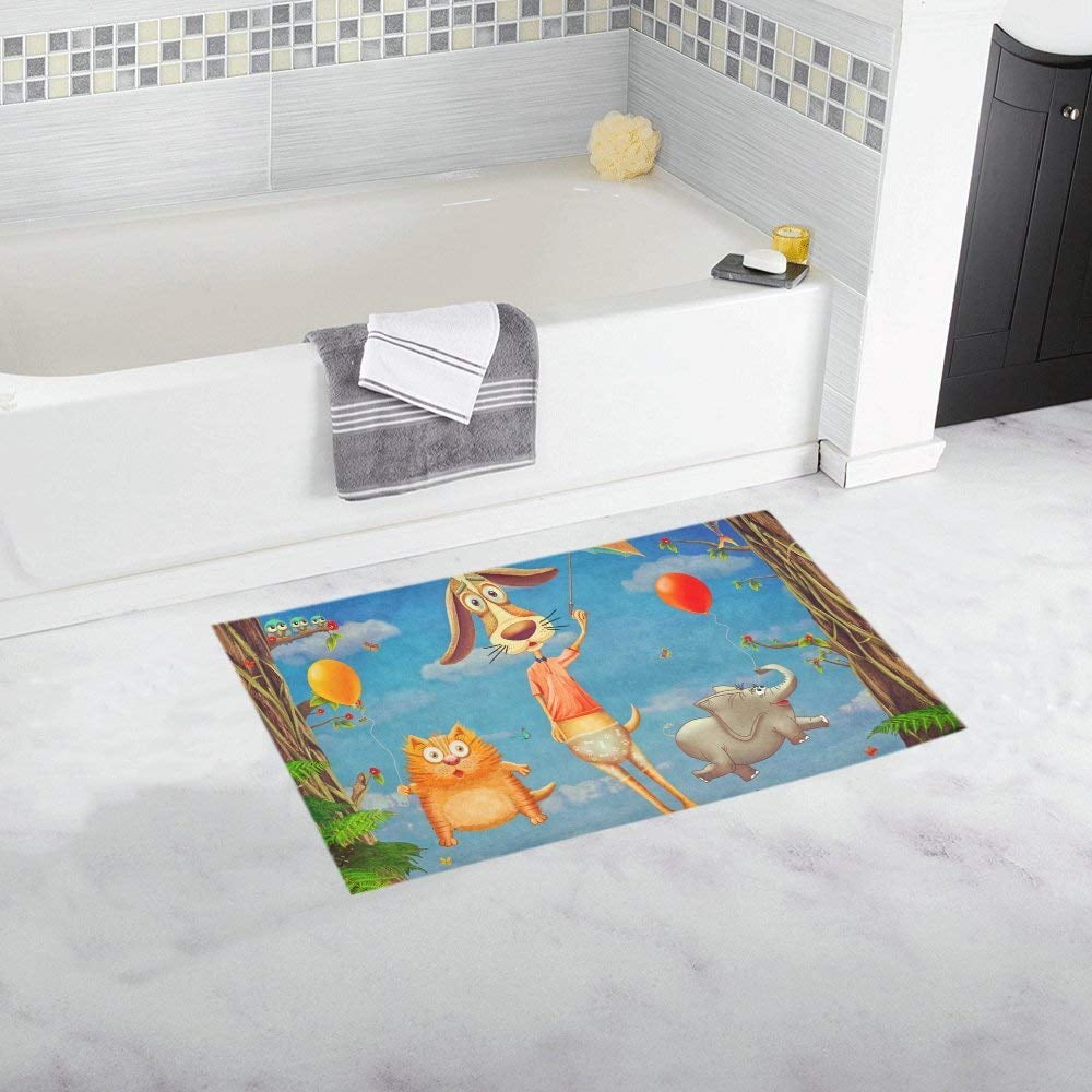 CADecor Beautiful Woodland Bath Rug Doormat Floor Rug 30x18 inches ...