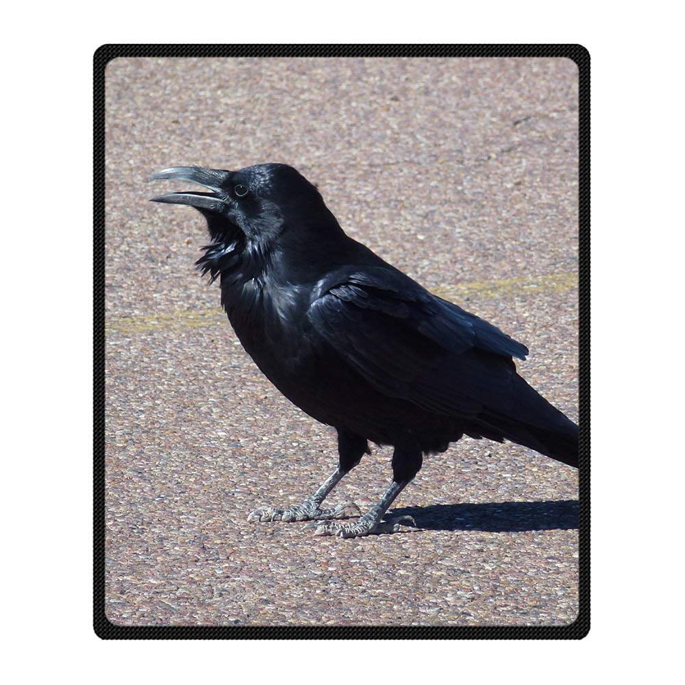 CADecor Crow Blanket Fleece Throw Blanket for Sofa or Bed 58x80 inches ...
