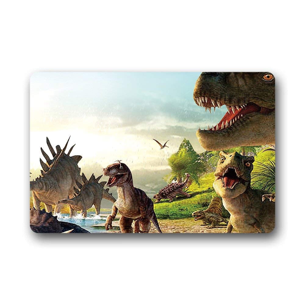 CADecor Dinosaur Doormat Indoor Outdoor Floor Rug 23.6x15.7 inches ...