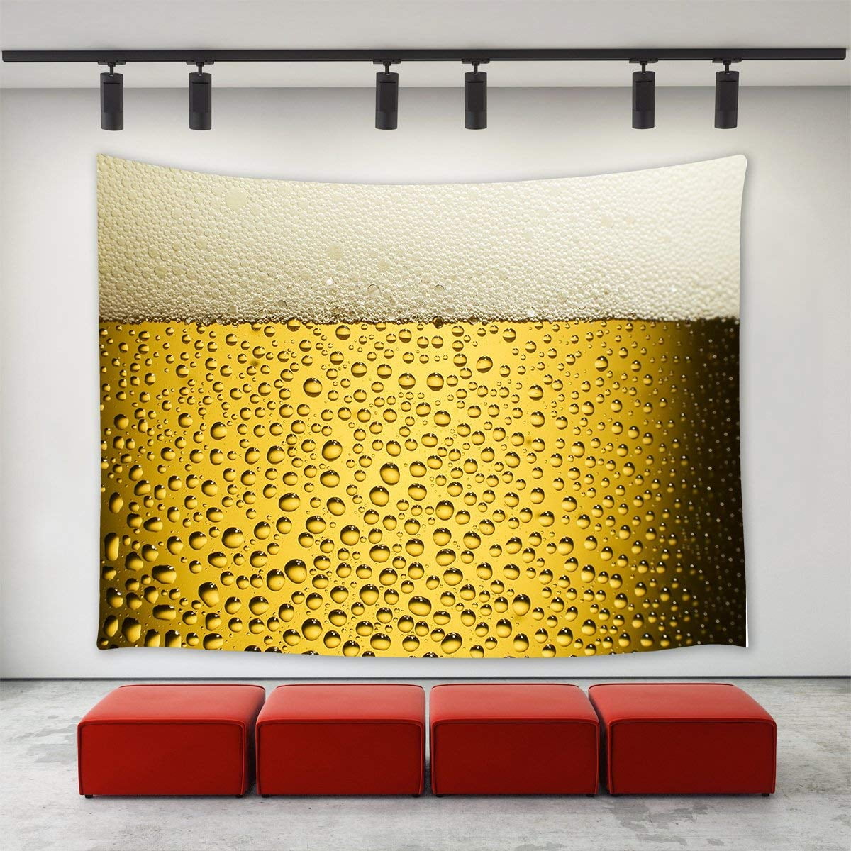 CADecor Funny Beer Bubbles Tapestry Wall Hanging Wall Art Home ...