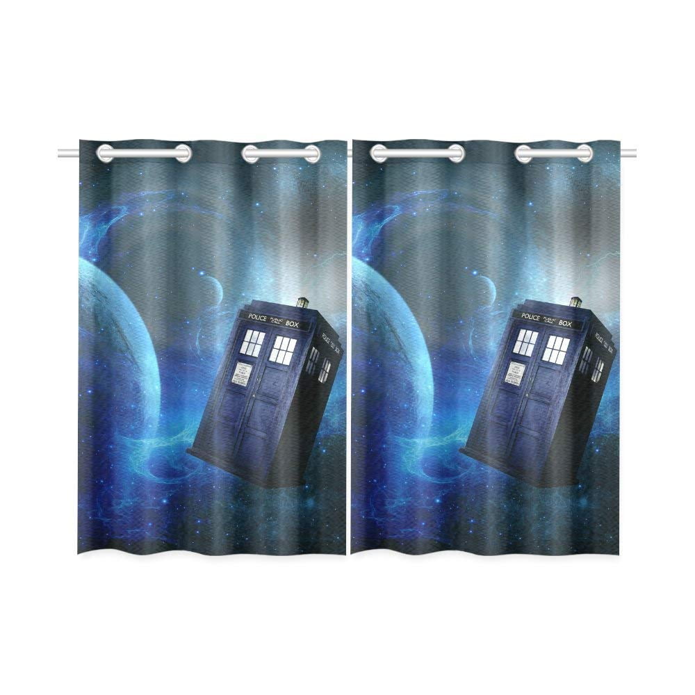 CADecor Magic Tardis Police Box Window Curtain Window Treatments ...
