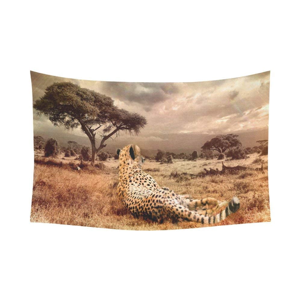 CADecor Savanna Cheetah Wall Tapestry Wall Hanging Wall Art Home Decor ...