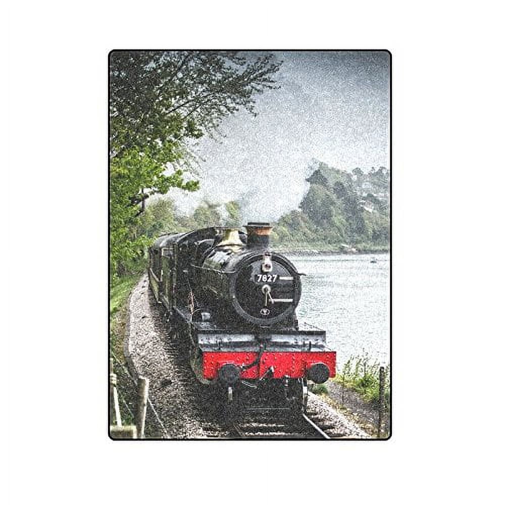 CADecor Steam Train Throw Blanket Bed Sofa Blanket 58x80 inches ...