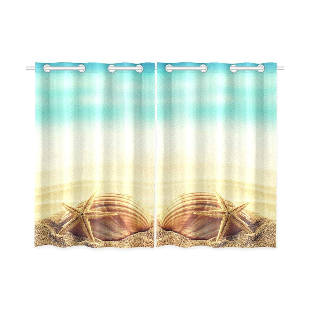 CADecor Summer Concept Of Sandy Beach Window Curtain Window Treatments ...