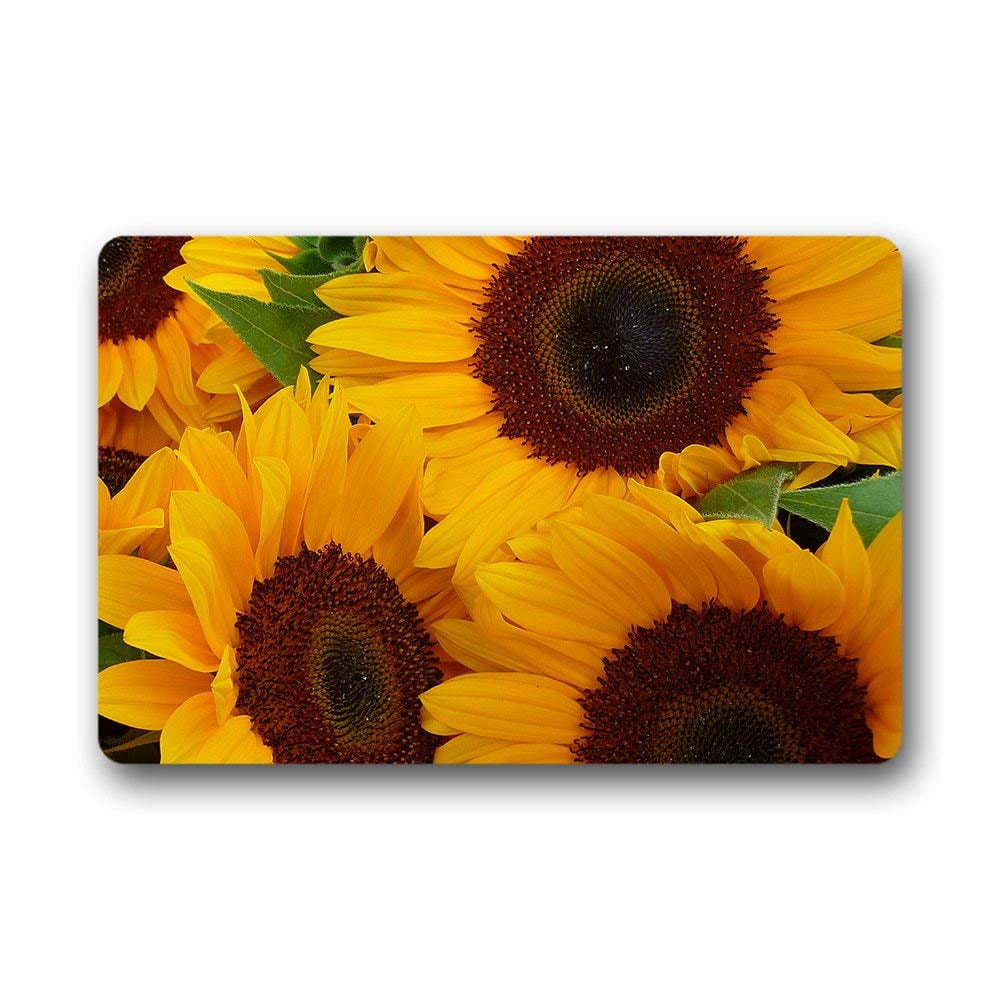 CADecor Sunflower Doormat Indoor Outdoor Floor Rug 30x18 inches ...